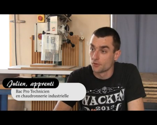 Julien, apprenti chaudronnier - OnisepTV : l’information pour l ...